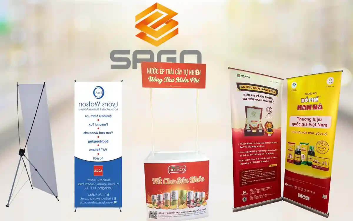 booth sampling quận 3, standee năm 2025